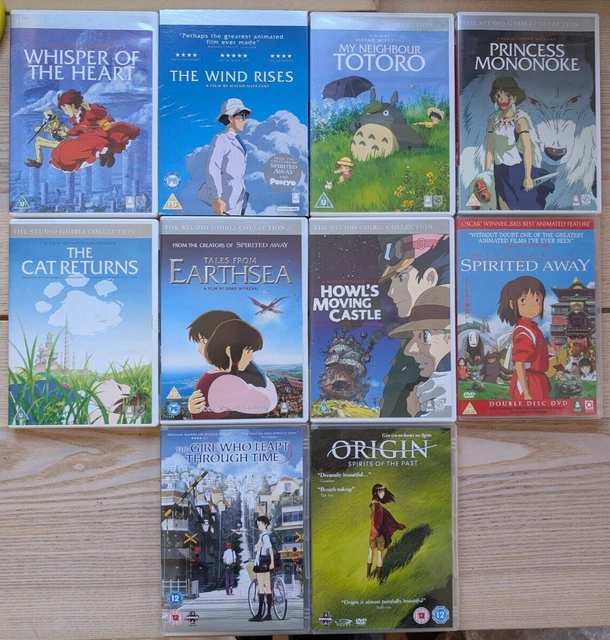 10 X STUDIO Ghibli + Anime DVD Lot Bundle Collection £34.99 - PicClick UK