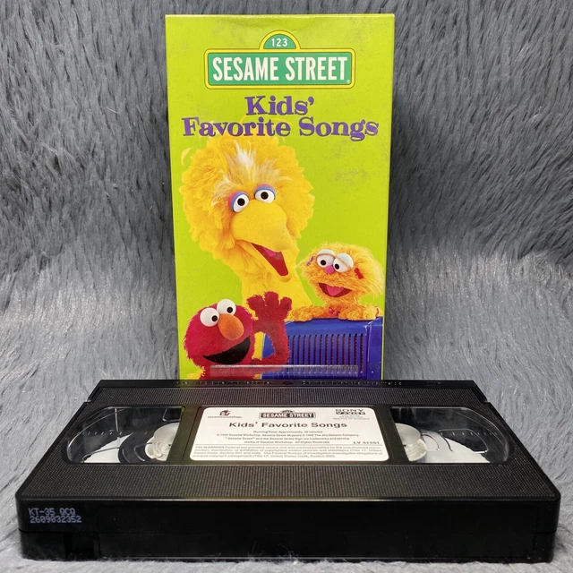 SESAME STREET: KIDS’ Favorite Songs VHS 1999 Elmo’s Top Ten Countdown ...