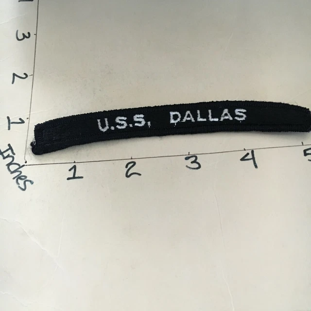 US NAVY SHOULDER STRIP TAB rocker PATCH USS Dallas $3.00 - PicClick