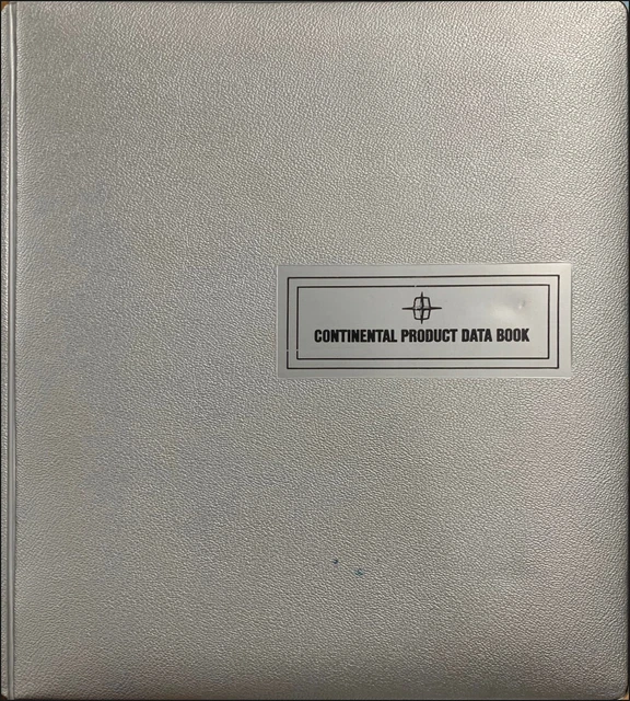 1972 LINCOLN DATA Book Dealer Album Showroom Book Specs Options ...