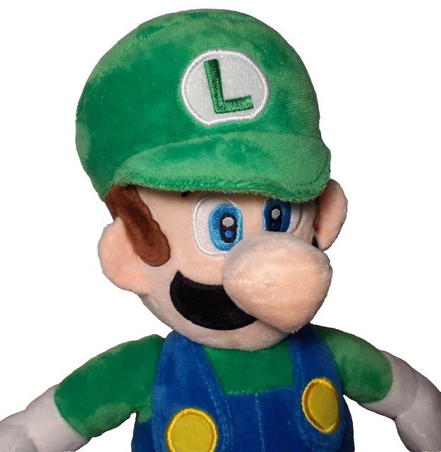 SUPER MARIO LUIGI 32cm Plush Soft Toy Blue Green Teddy Cuddly Stuffed ...