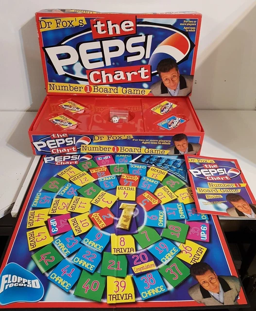 DR FOX'S THE Pepsi Chart Number 1 Board Game Vintage Pop Music Trivia ...