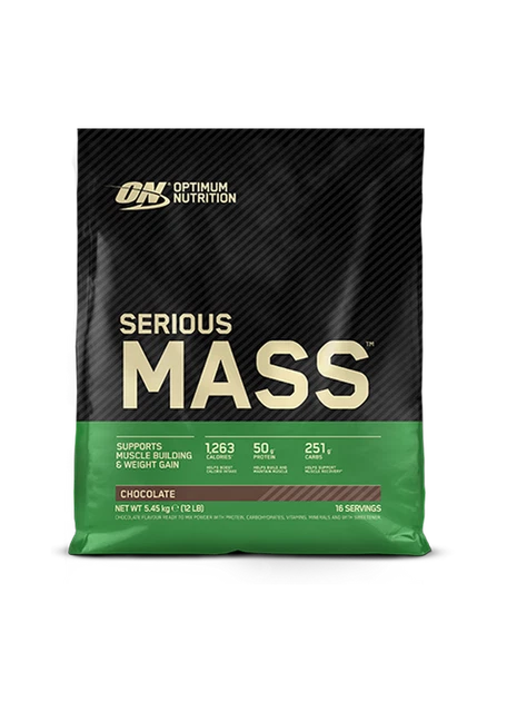 OPTIMUM NUTRITION SERIOUS Mass 5.45Kg Weight Gainer BCAA (12.82€/Kg) £ ...