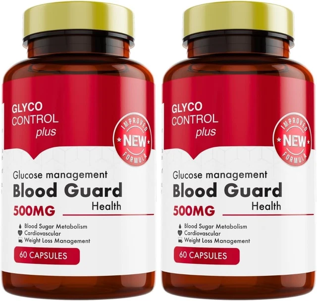 GLYCO CONTROL PLUS - Blood Guard Management 120 Vegan Capsules - 2 ...