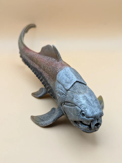 SCHLEICH DINOSAURS DUNKLEOSTEUS Fish Prehistoric Figure Movable Jaw D ...