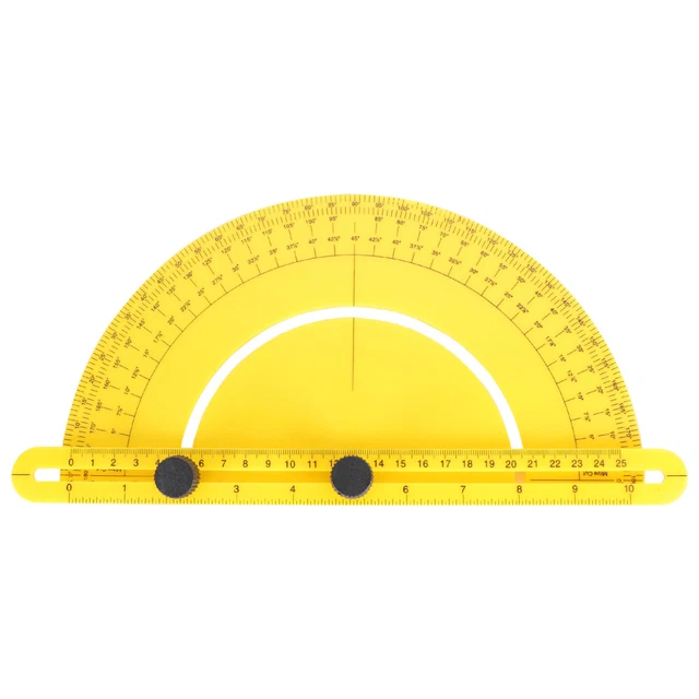 180 DEGREE ANGLES Universal Goniometer Ruler Protractor Square Ruller ...