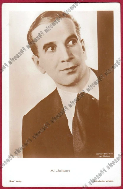 AL JOLSON 03 ATTORE ACTOR CANTANTE SINGER CINEMA MOVIE STAR Cartolina ...