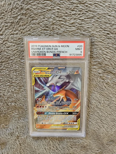 CARTE POKÉMON RESHIRAM et Dracaufeu GX - (20/214) - Alliance ...