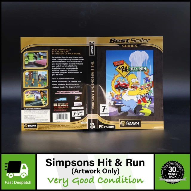 SIMPSONS HIT & Run PC CD-ROM Artwork Only VGC EUR 7,06 - PicClick IT