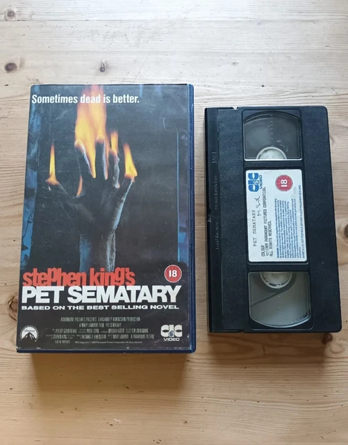 PET SEMATARY BIG Box Ex Rental VHS £10.00 - PicClick UK