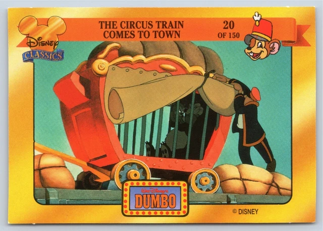 VINTAGE 1991 DISNEY Impel Collector Cards - # 20 The Circus Train comes ...