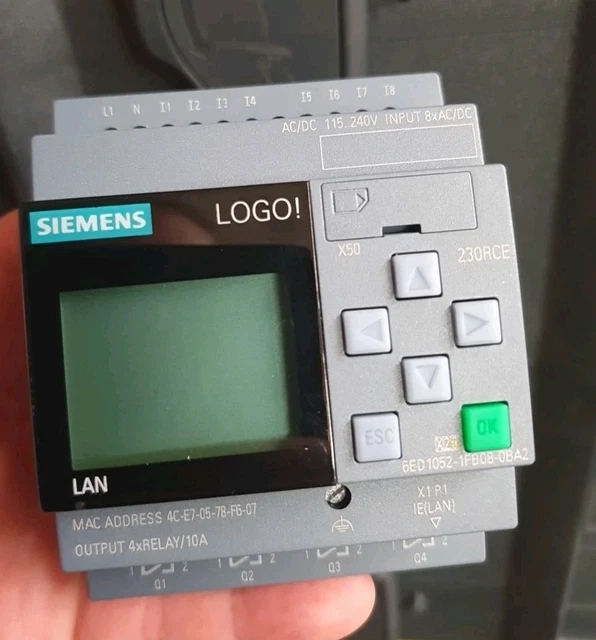SIEMENS LOGO 8 230RCE 8.4 6ED1052-1FB08-0BA2 Kleinsteuerung getestet ...