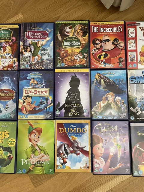 BUNDLE OF 24 DVDs Kids Children Cartoon Dreamworks Disney Pixar and ...
