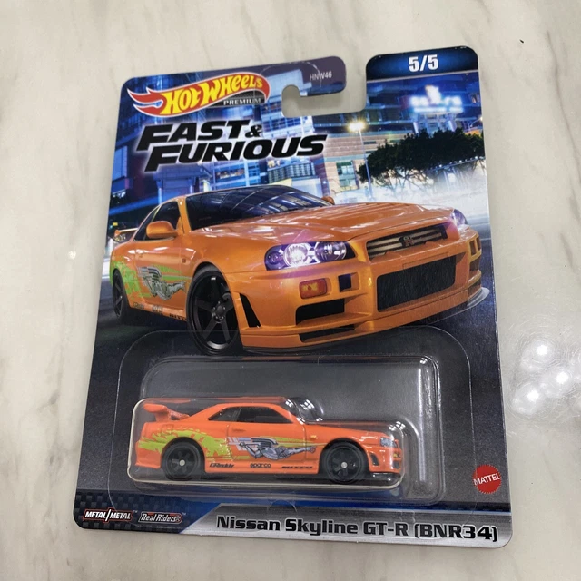 HOT WHEELS Fast And Furious Nissan Skyline GTR R34 BNR34 Premium orange ... HOT WHEELS Fast And Furious Nissan Skyline GTR R34 BNR34 Premium orange ...