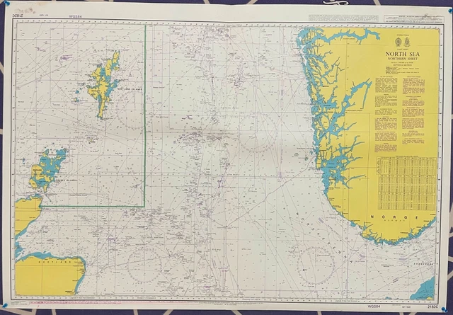 AMIRAUTÉ 2182C NORD Mer Du Feuille Carte Tableau Marine Nautique ...