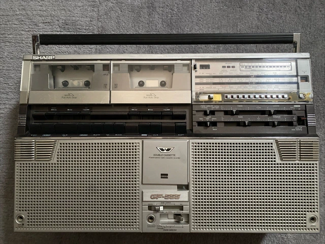 SHARP GF-555 4-BAND Boombox Ghetto Blaster Vintage Retro Radio/Cassette £260.69 - PicClick UK