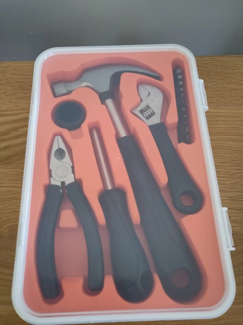 IKEA FIXA 17 Piece Tool Set DIY Kit Easy Grip Hammer Spanner Pliers ...