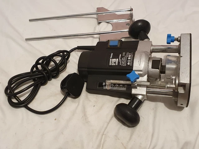 POWERBASE ROUTER PB1020RT 1020w 243v plunge depth 44mm working £30.00 ...