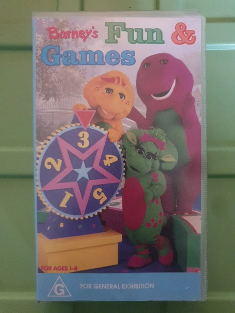 BARNEY'S FUN & Games Vhs Watched Works Great $20.00 - PicClick AU