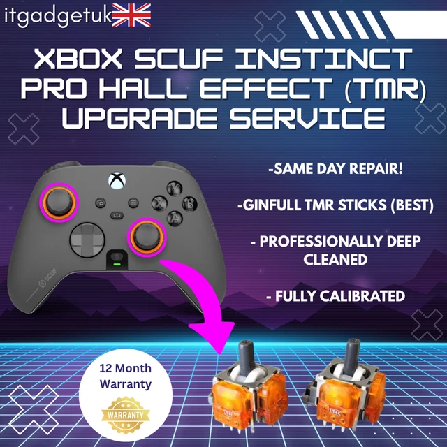 XBOX SCUF INSTINCT PRO Hall Effect (TMR) Joystick UPGRADE Stick Drift ...