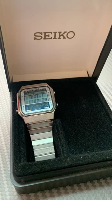 OROLOGIO SEIKO D409-5000 rare Seiko sign table anni 80 seiko data bank ...