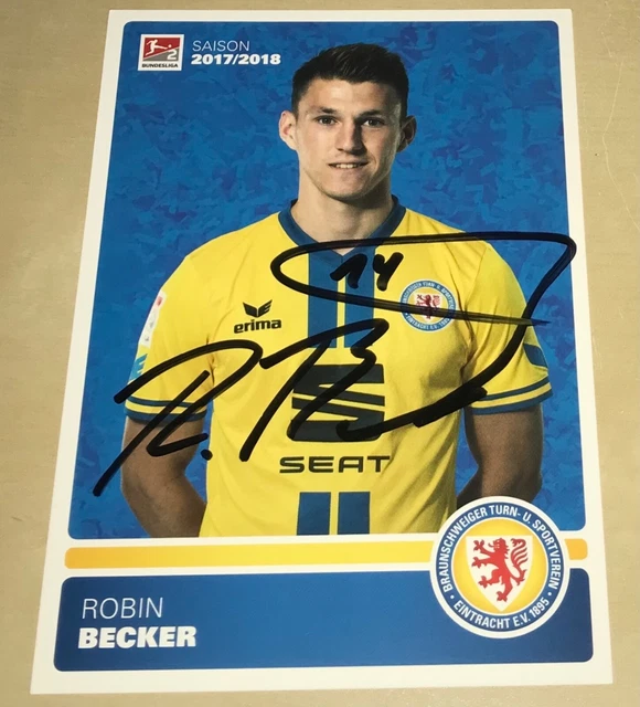 ROBIN BECKER ORIG. signierte Autogrammkarte Eintracht Braunschweig ...
