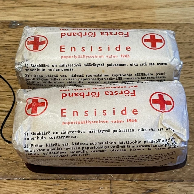 Finnish Army Ww2 First Aid Bandage 1942 44 Eur 9 99 Picclick Fr