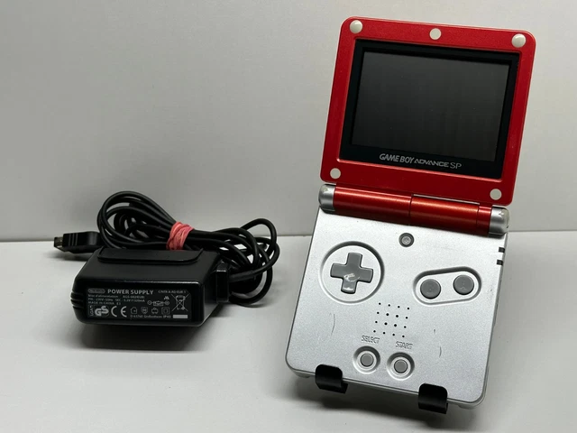 NINTENDO GAMEBOY ADVANCE SP Mario Edition Rot Silber + Kabel ⚡ ...
