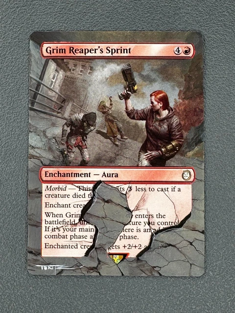 TENTE ARTISTIQUE COMPLÈTE Grim Reaper's Sprint MTG Fallout peinte à la ...
