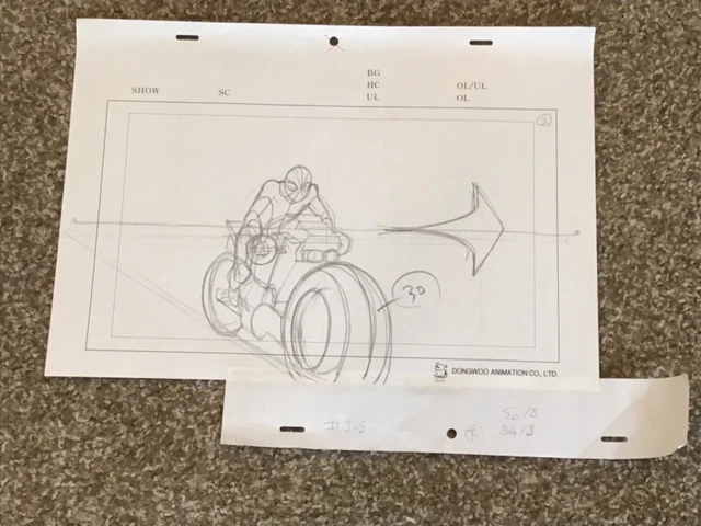 MARVEL SPIDER-MAN ORIGINAL Animation Production Drawings Model Sheets ...