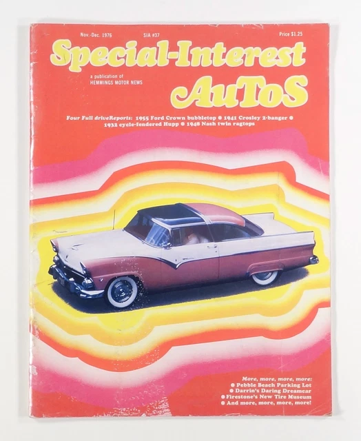 1976 NOV SPECIAL-INTEREST AUTOS Pebble Beach FIRESTONE MUSEUM Ford ...