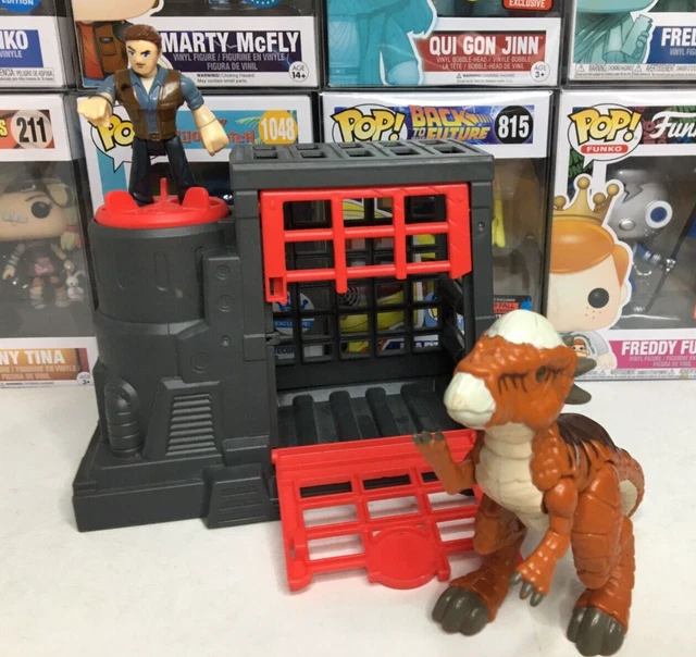 IMAGINEXT JURASSIC PARK/WORLD Capture Cage & Dino Raptor Playset Mattel ...