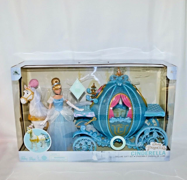 DISNEY CINDERELLA DELUXE Set Light Up Pumpkin Carriage & Walking Horse ...