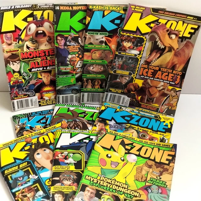 BUNDLE LOT X 10 K-Zone Magazine 2009 Jan - July & Oct - December ...