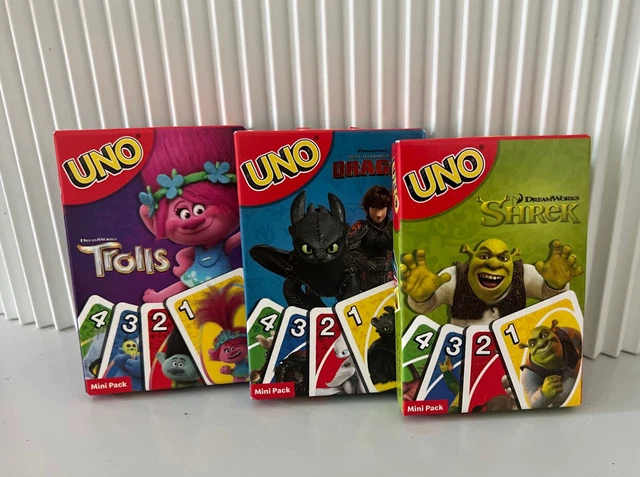 MCDONALD'S UK HAPPY Meal 2024 'DreamWorks' Mini UNO Game 3 packs £7.00 ...