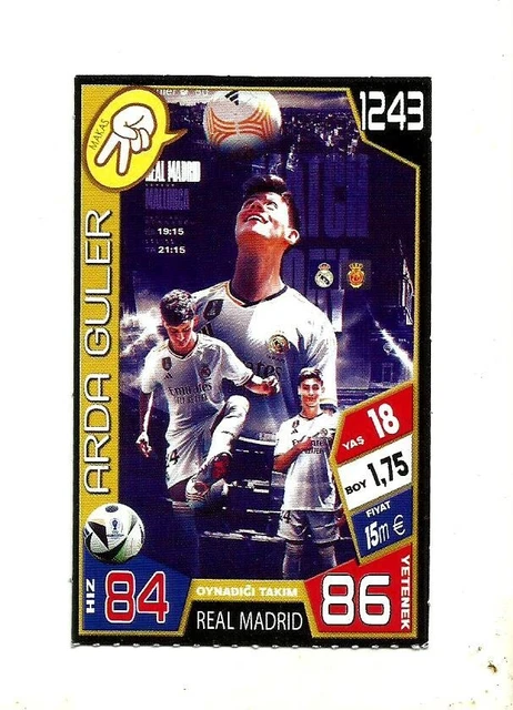 CARTA CALCIO 2024 Futbol Ateşi - Arda Güler 2 - R. Madrid - stampata in ...