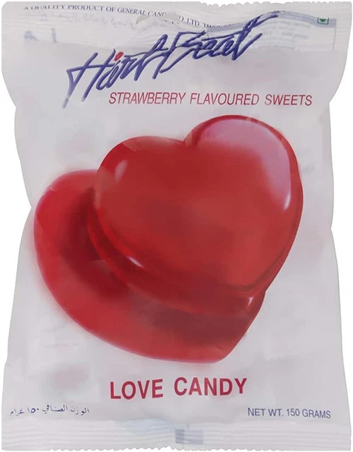 HEART BEAT JUMBO Love Candy Strawberry Flavour 6G - 50 Piece Pack $34. ...