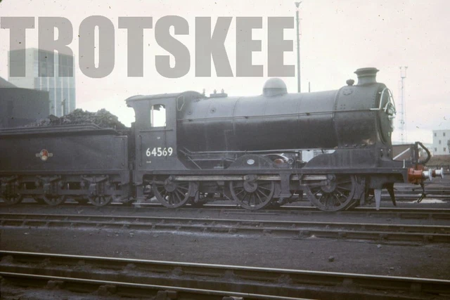 35MM SLIDE BR British Railways Steam Loco Class J37 64569 Thornton 1965 ...