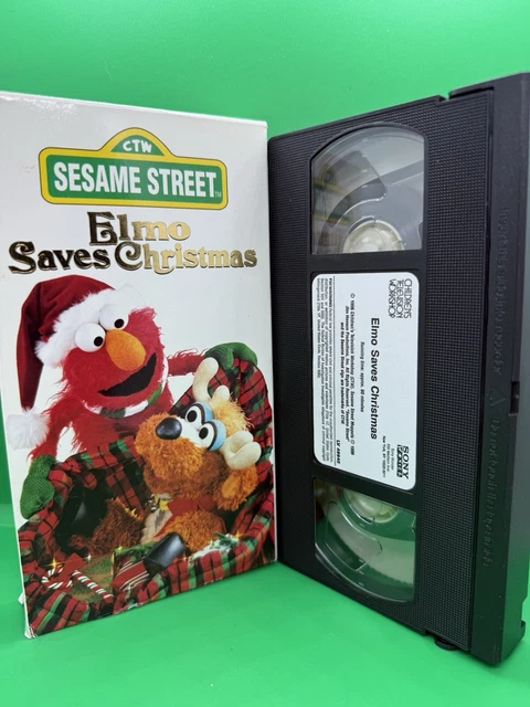 SESAME STREET - Elmo Saves Christmas (VHS, 1996) CHRISTMAS SONGS Maya ...