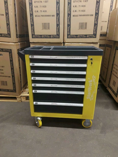 STANWERK XXL WERKSTATTWAGEN Premium Schaumeinlagen Werkzeugwagen 250 ...