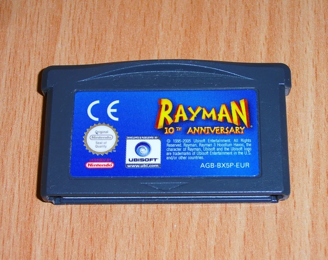 RAYMAN 10TH ANNIVERSARY - Rayman Advance + Rayman 3 Nintendo Gameboy ...