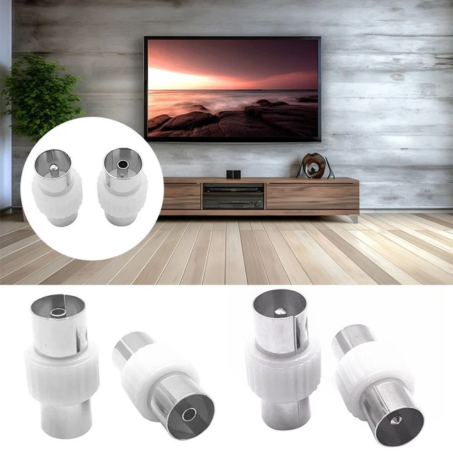 FEMALE TO FEMALE RF Coaxial Plugs Cable TV Connector TV Plug Jack $4.98 ...