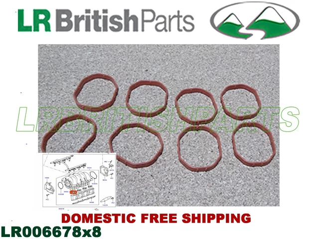 LAND ROVER INTAKE Manifold Gasket Range Rover Lr3 Sport Set Of 8 ...