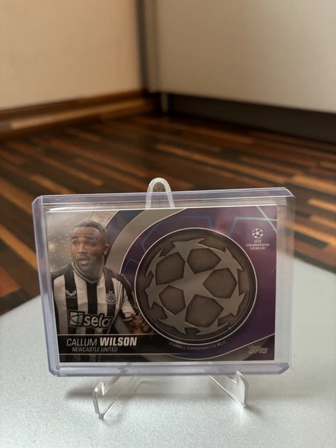 TOPPS UEFA CLUB Competitions 2023 Callum Wilson Purple Relic Starball ...