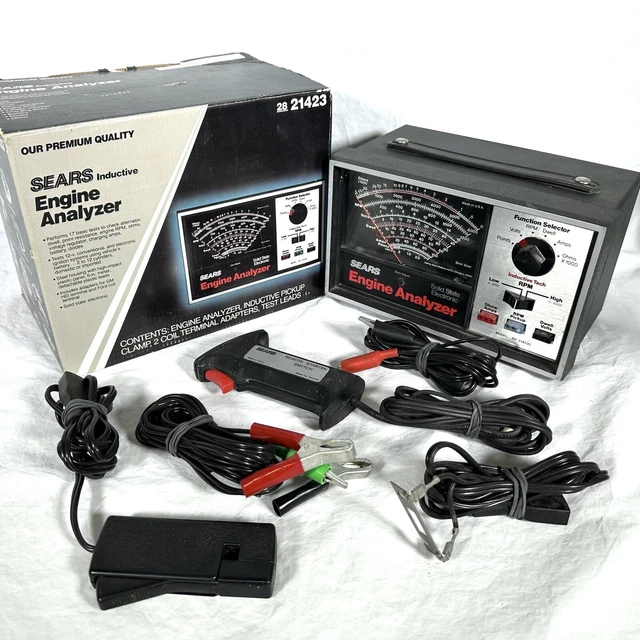 VINTAGE SEARS AUTOMOTIVE Engine Analyzer Tune-up & Testing # 2821423 ...
