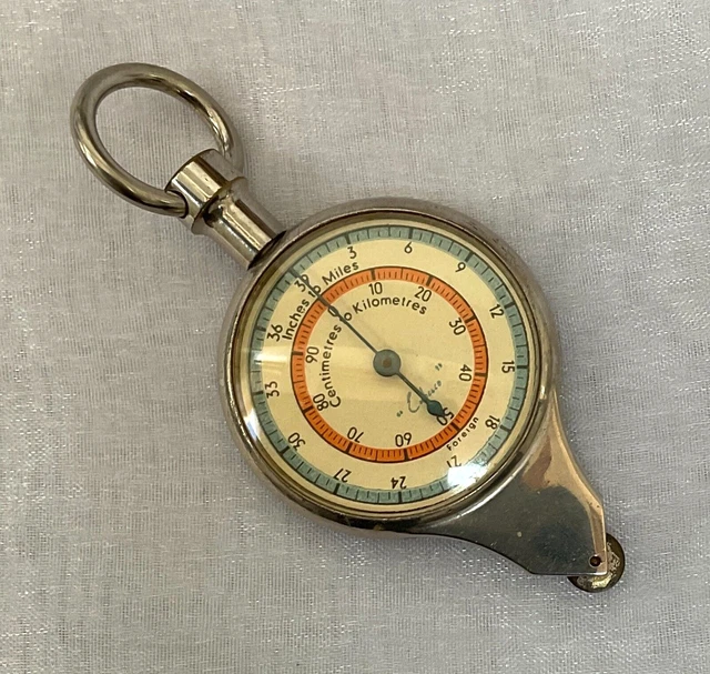 VINTAGE ENBEECO DOUBLE-SIDED Opisometer Map Distance Measuring Wheel £ ...