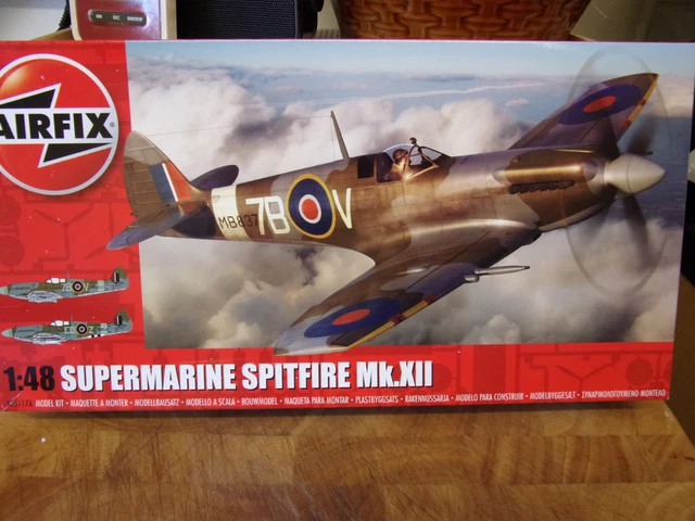 NEW RELEASE AIRFIX 1:48th Scale Supermarine Spitfire Mk.XII Model. £26. ...