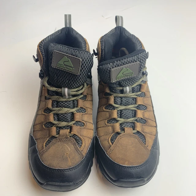 OZARK TRAIL HIKING Boots Mid Top Waterproof Leather Hiker Brown 8 Oil ...