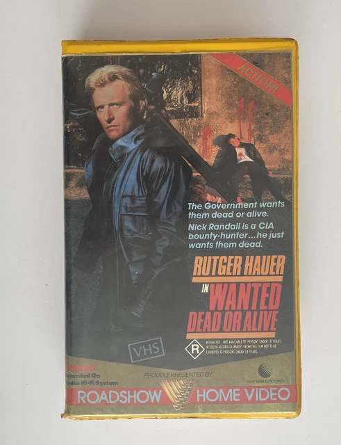 WANTED DEAD OR Alive [VHS] Roadshow Video Big Box Clamshell Ex-Rental Tape 1986 $35.00 - PicClick AU