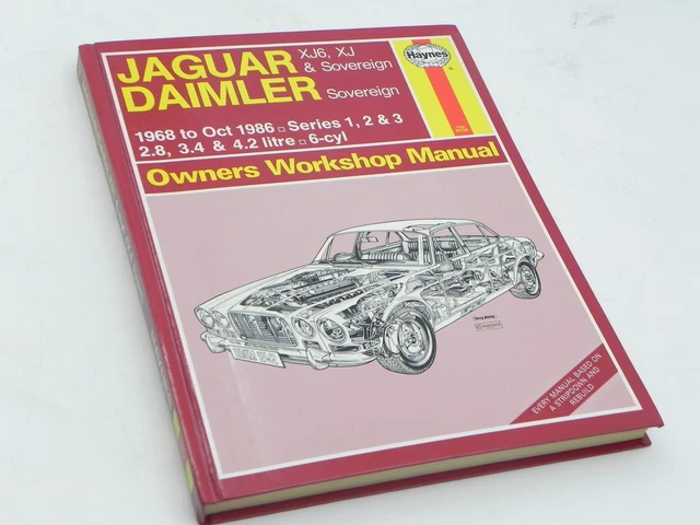HAYNES JAGUAR DAIMLER XJ XJ6 Sovereign 6 cilindri workshop manual car ...